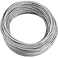 Wire Rope 3mm, 30m / 98.4ft Stainless Steel Wire Rope Cable, 7 x 7 ...