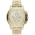 Fossil Men Stainless Steel Dean Analog Off-White Dial Watch-Fs4867 ...