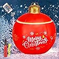 Hysagtek 60CM Christmas Inflatable Ball PVC Inflatable Giant Baubles ...