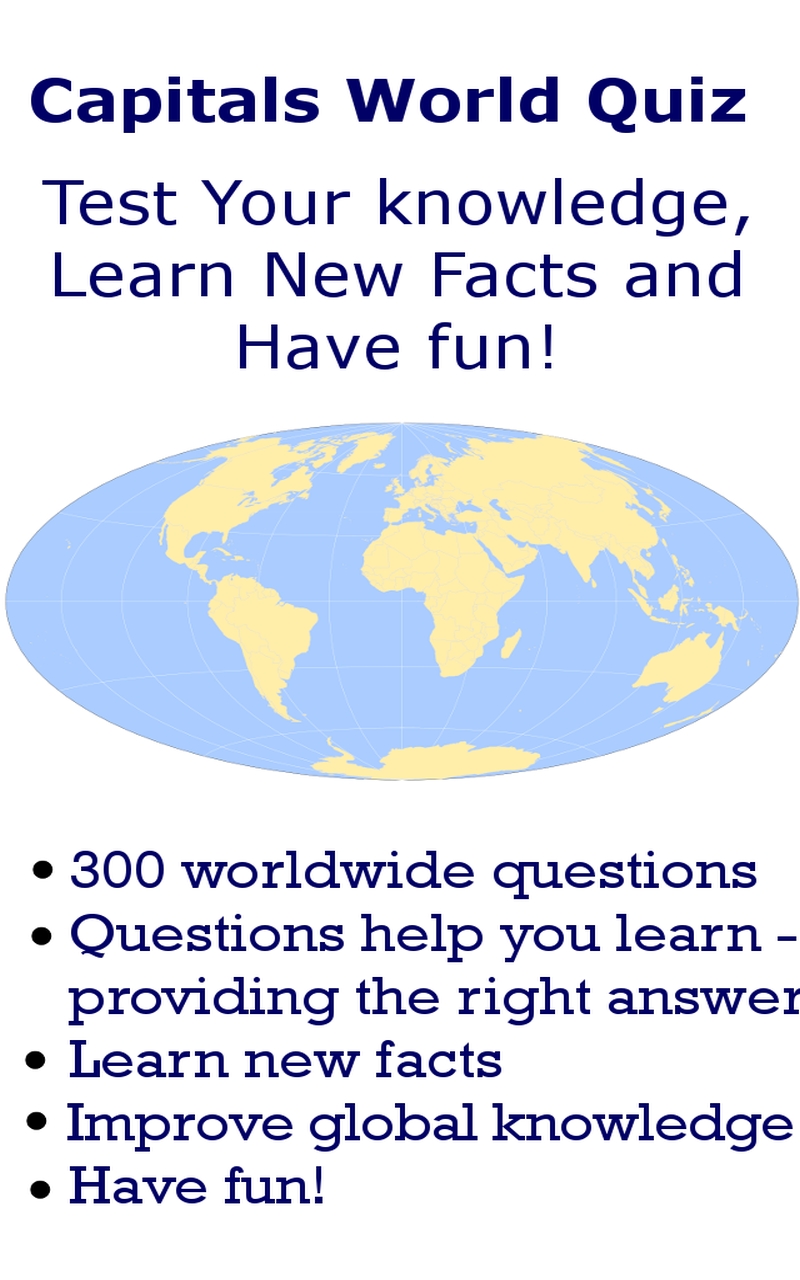 Countries and Capitals World Trivia Quiz : Amazon.co.uk: Apps & Games
