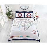 Underground London Undgerground Tube Duvet Cover and Pillowcases ...