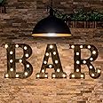 Vintage Bar Sign, Illuminated Bar Sign with Lights Light Up Bar Letter ...