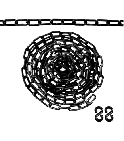 Yellow 6 Ft Plastic Chain 3-Pack 13ft s - Yellow Plastic Barrier With ...
