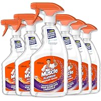 Mr Muscle Platinum Shower Shine Spray, Bathroom Cleaner Pack of 6 (6 x ...