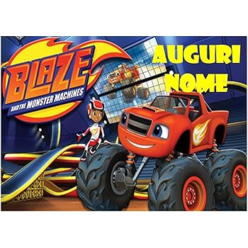 BLAZE LE MEGA MACCHINE FESTA CIALDA IN OSTIA PER TORTA PERSONALIZZABILE ...