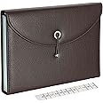 NISUN 13 Pockets PU Leather Expanding File Folders, A4/Letter Size ...