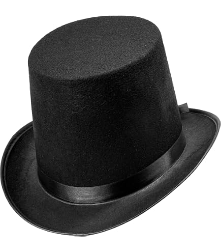 Disegno Cappello A Bombetta Personaggio Dei Cartoni Animati Bianco E