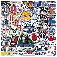 NBA Stickers 31 Pcs, Vinyl Waterproof Sport Fan Decals of National ...