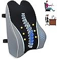Lofty Aim Lumbar Support Pillow for Office Chair, Ergonomic Memory Foam Lumbar Cushion for Back ...