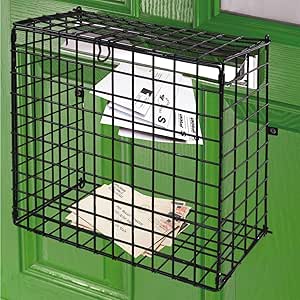 Letterbox Cage Door Mounted Mail Box Letter Guard Basket Post Catcher ...