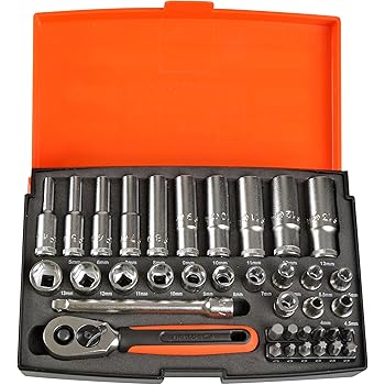 Bahco SL25 Socket Set 25 Piece 1/4 Inch Drive: Amazon.co.uk: DIY & Tools