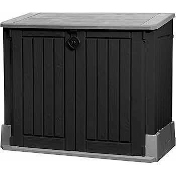 Keter Plastic Storage Unit Box Garden Shed Outdoor Sheds For Wheelie ...