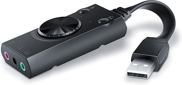 CSL - USB mini sound card - external - Virtual Surround Sound - for ...