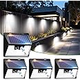 nipify Solar Lights Outdoor Motion Sensor, 4 Pack 140LED 3 Modes IP65 Waterproof Durable Solar ...