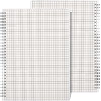 RETTACY Spiral Graphing Notebooks 2 Pack - Large Spiral Journal Graph ...