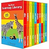 My First Learning Library: Boxset of 20 Board Books for Kids | Includes ...