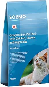 Amazon Brand - Solimo - Complete Dry Cat Food with Chicken, Turkey,and ...