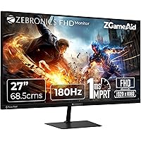 ZEBRONICS N27B 27"(68.5 cm) 1500R Curved Gaming Monitor, FHD 1920x1080 ...