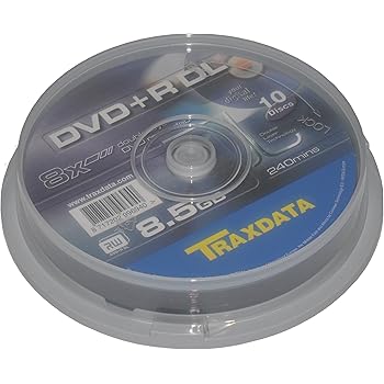 Verbatim DVD+R 8x Double Layer 8,5GB, colore: Argento, confezione da 10 ...