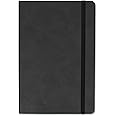 Silvine A5 Executive Soft Feel Notebook Black. 160 Pages (80 Sheets) Ruled 7mm feint. Ref 197BK ...