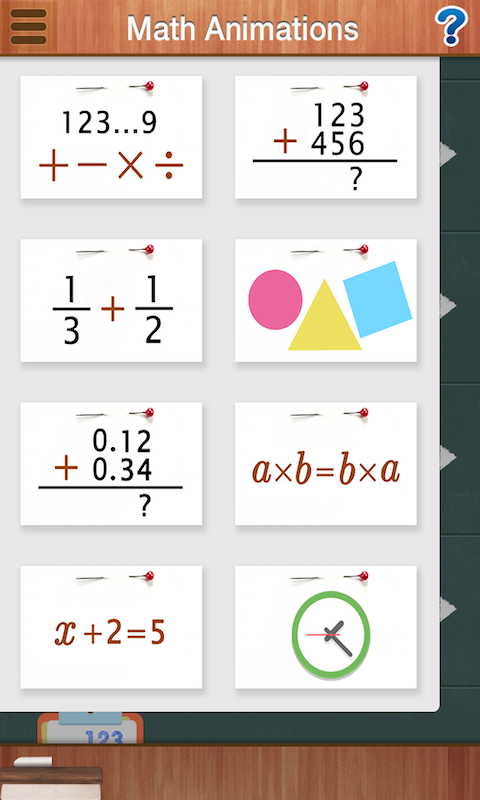 Animations Mathématiques: nombres, nombres décimaux, fractions, addition, soustraction ...