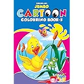 Buy Jumbo Cartoon Colouring 5 Books Pack for Kids Age 1 -6 Years | A3 ...