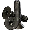 (4mm) M4 x 15 Black 10.9 Grade High Tensile Hex Socket Countersunk Screws Self Colour Allen ...