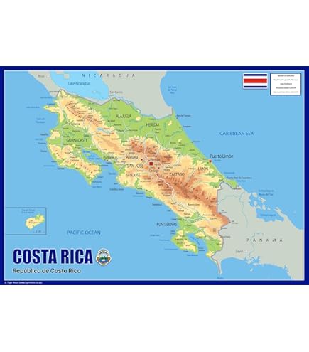 Large Map Of Costa Rica