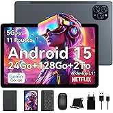 TABWEE T90 Android 16 Tablette avec Clavier - 11 Pouces, 24 Go+ 128 Go(2To TF), Unisoc T615 ...