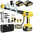 Professional Cordless High Pressure Washer Portable with 2 x 4000mAh ...