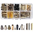 84 PCS 3 Styles Cord Locks Stopper, Aglets Cylindrical/Cone/Replacement ...