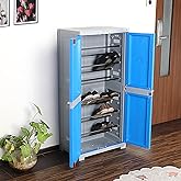 Cello Novelty Compact Shoe Rack (Blue and Grey) (25 x 24 x 15Inches ...
