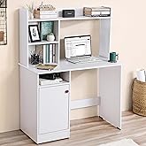 ABOUT SPACE Study Table with Cabinet - Computer Table with Bottom ...