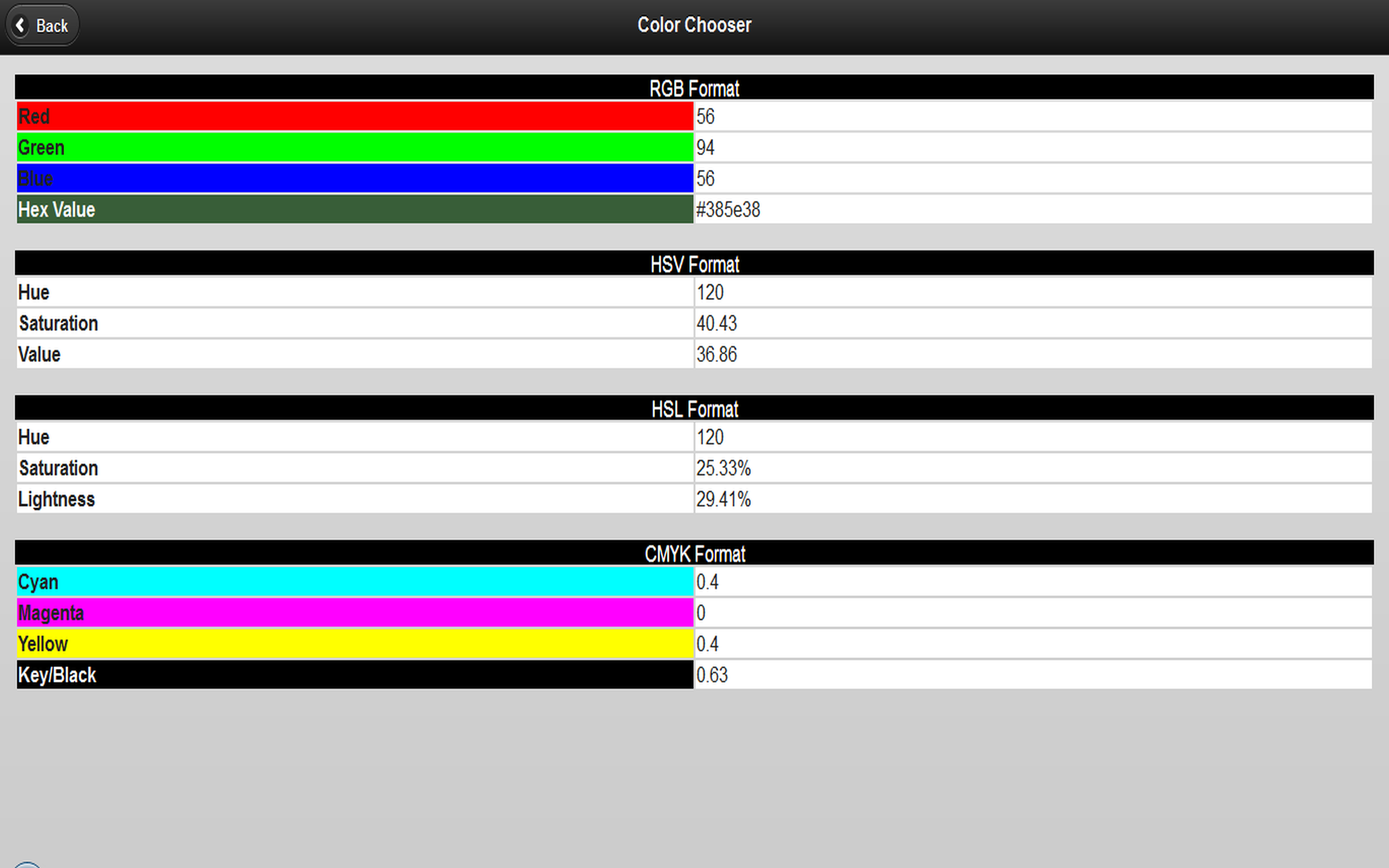 Color Chooser Free: Amazon.co.uk: Appstore for Android
