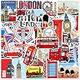 50PCS Stickers for Red London Bus,London Bus Stickers,Teens Boys and ...
