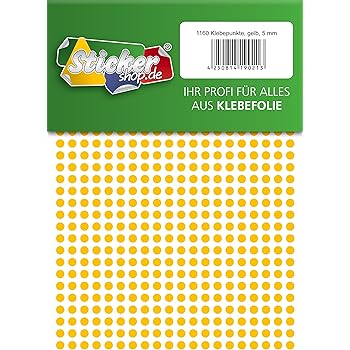 Klebepunkte aus PVC Folie, wetterfest, Markierungspunkte Kreise Punkte ...