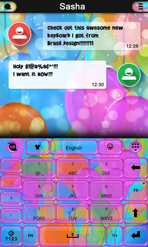 Free Balloon Colors GO Keyboard: Amazon.de: Apps für Android