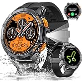 LIGE Smart Watch for Men GPS with 5ATM Waterproof, 500mAh Large Battery Military Smartwatch with ...