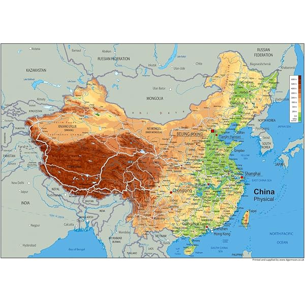 Printable Map Of Political Physical Maps Of China