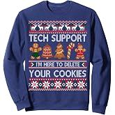 Funny Christmas Tech Support Shirt Computer Programmer Gift Sweatshirt ...