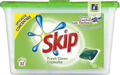 Skip Laundry Detergent Fresh Clean, 32 Capsules: Amazon.co.uk: Health ...