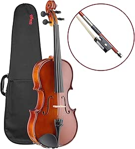 Stagg Violine / Geige aus massivem Ahorn mit Tasche: Amazon.de ...