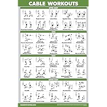 QuickFit Cable Machine Workout Poster Cable Machine, 41% OFF