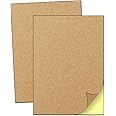 50 sheets - A4 Kraft Brown Sticker Paper Label Sheets, Laser/Inkjet ...