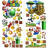 New Super Mario Bros Removable Wall Stickers Decal Kids Home Decor ...