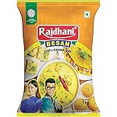 Rajdhani Chana Dal Besan 1 Kg | Rajdhani Organic Besan Flour - 100% ...