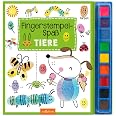 Fingerstempel-Spaß Kunterbunt: Mit 9 Stempelfarben | Kreatives Malbuch ...