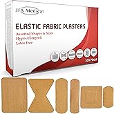 Value Aid Fabric Plasters Assorted - Box of 100 Individually Wrapped ...