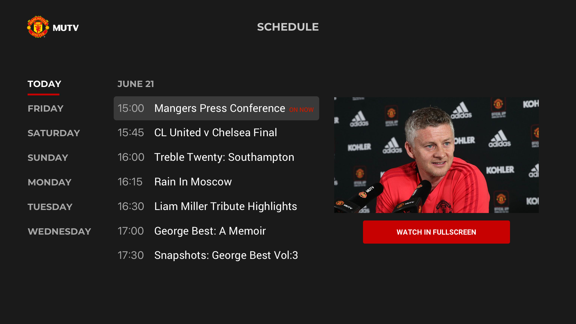 MUTV - Manchester United TV: Amazon.fr: Appstore pour Android