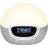 Lumie Bodyclock Glow 150 - Wake-up Light Alarm Clock with 10 Sounds and ...